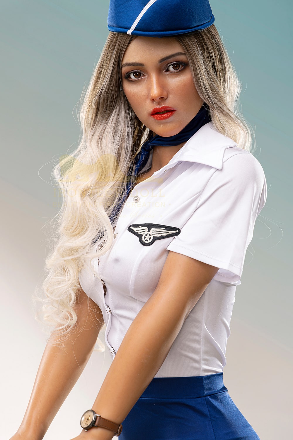 Adeline Air France Stewardess Sex Doll Silicon Wives